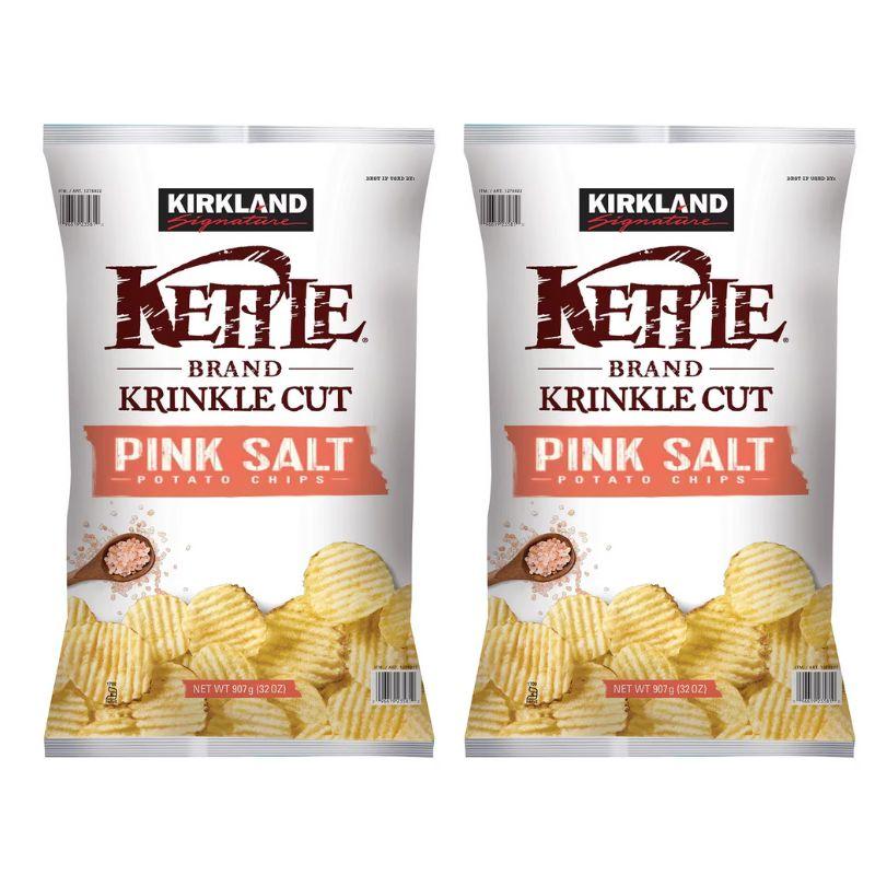 KETTLE 【2袋】 カークランドシグネチャー ケトル ピンクソルト ポテトチップス 907g×2 コストコ直送 おやつ おつまみ スナック : tei nei - 通販 - Yahoo ...