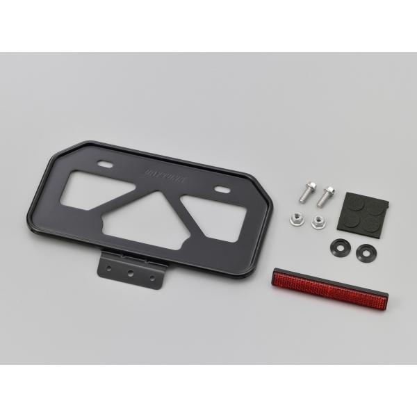 DAYTONA（デイトナ） 4909449562420 17662 軽量ナンバープレートホルダー リフレクター付き ブラック M : 八百万堂 ...