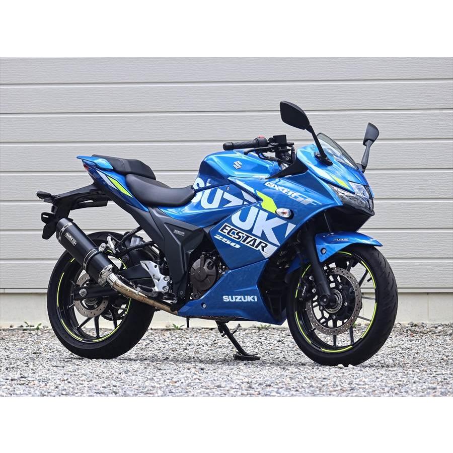 WR'S ダブルアールズ 4582734412916 LF3250JM SS-OVAL F-BLACKチタンタイプ フルエキゾーストマフラー ...