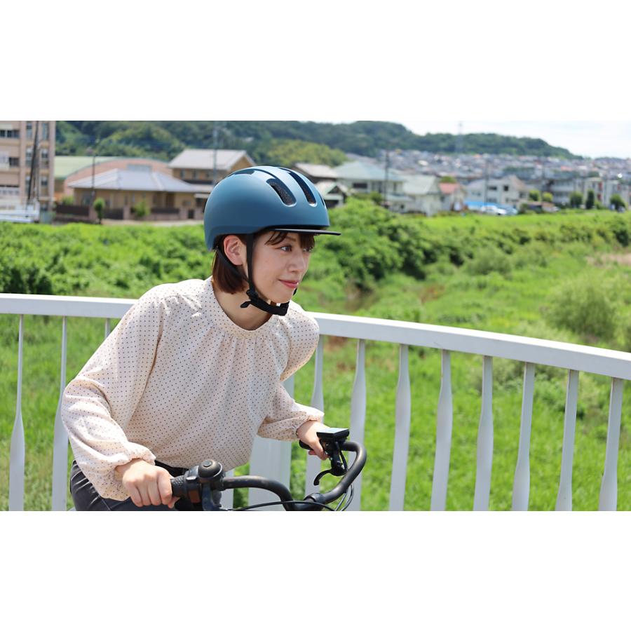 TEITO SG安全基準適合商品 自転車 ヘルメット マットネイビー 男女兼用 大人 55-60cm つば付き 着脱可 JH-52 アーバン インモ : te-jh52-navy-mu ...