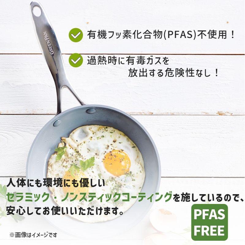 フライパン 20cm ヴェニスプロ IH・ガス火対応 PFASフリー フッ素不使用 GREENPAN 食洗機対応 調理器具 キッチン用品 グリーンパン CC000650-001 ...
