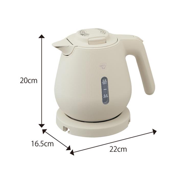 象印 【特価セール】 電気ケトル 0.8L ベージュ ZOJIRUSHI (象印マホービン) CK-DB08-CA★ : あっと!テラフィ ヤフー店 - 通販 - Yahoo!ショッピング