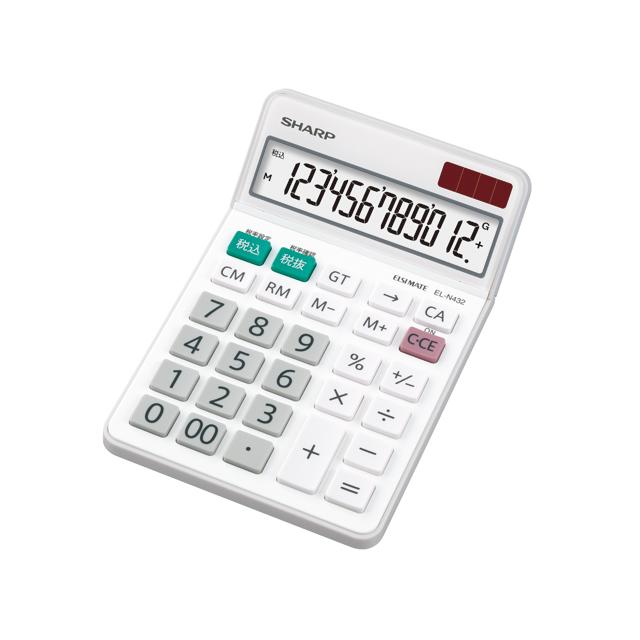 SHARP 電卓(ナイスサイズタイプ) 12桁 (シャープ) EL-N432-X : あっと!テラフィ ヤフー店 - 通販 - Yahoo!ショッピング