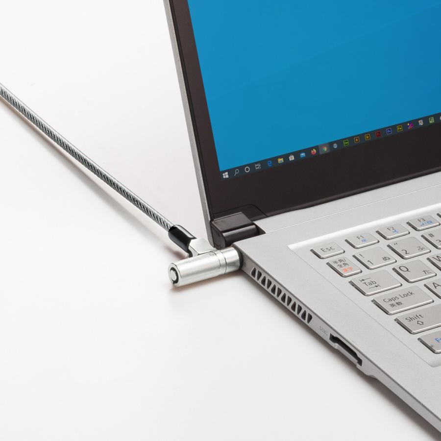 SANWA SUPPLY スロット標準＆nano対応セキュリティワイヤー(シリンダ錠) (サンワサプライ) SL-91 : あっと!テラフィ ヤフー店 - 通販 - Yahoo!ショッピング