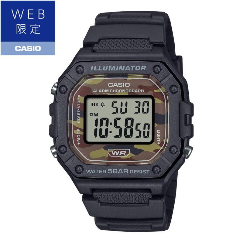 CASIO Collection WATCH COLLECTION STANDARD (カシオ) W-218H-5BJF★ : あっと!テラフィ ヤフー店 - 通販 - Yahoo!ショッピング