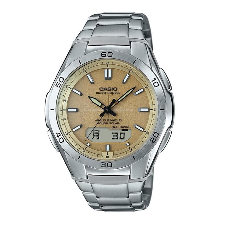 wave ceptor MULTIBAND6 ソーラー電波時計 CASIO (カシオ) WVA-M640D-9AJF : あっと!テラフィ ヤフー店 - 通販 - Yahoo!ショッピング