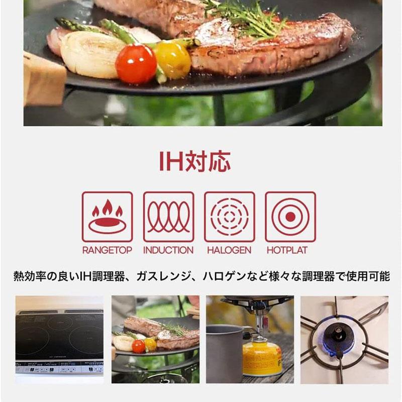 グリドル マルチグリドルパン 29cm Mサイズ IH対応 バッファロー正規品 プレート 丸型 フライパン BBQ バーベキュー キャンプ アウトドア : セレクトショップTELEMARCHE ...