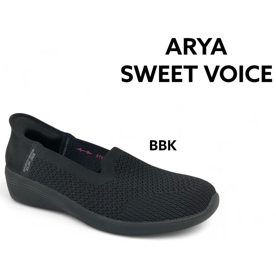 SKECHERS スケッチャーズ 158873 スリップインズ レディース ARYA SWEET VOICE レギュラー ハンズフリー ヒール2.5CM 浅ぐり スニーカーパンプス ビジネス ...