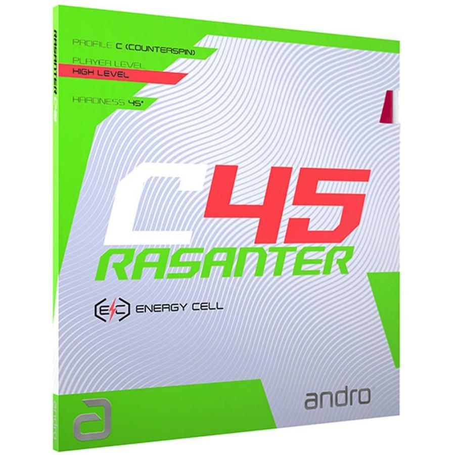 andro 卓球ラバー RASANTER C45 110021100 ラザンターC45 : 卓球用品専門店 TENALLテンオール ヤフー店 - 通販 - Yahoo!ショッピング