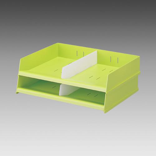 LIHIT LAB. リヒトラブ A-7312-6 フリーサイズレタートレー A4 黄緑 : オフィス用品の販売 てんぶん - 通販 - Yahoo!ショッピング