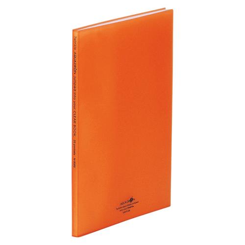 AQUA DROPs リヒトラブ N-5000-4 AQUA DROPs クリヤーブック（20枚） A4 橙 : オフィス用品の販売 てんぶん - 通販 - Yahoo!ショッピング
