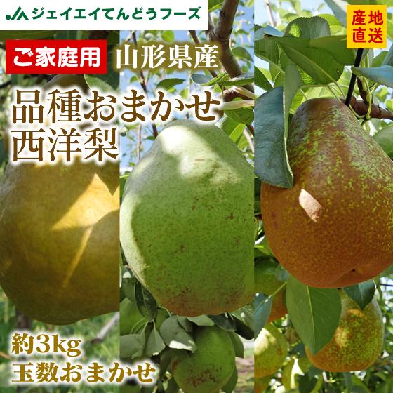 訳あり 西洋なし 山形県産 品種おまかせ 約3kg 順次出荷 n05 : JAてんどうフーズ うまいもの通販 - 通販 - Yahoo!ショッピング
