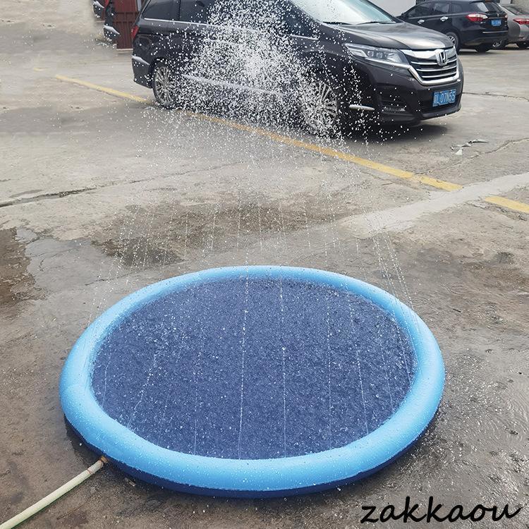 噴水マット 噴水池 水遊び 噴水 ペット用 犬用 100/150/170cm 滑り止め 子供用 噴水プール ウォーター シャワーマット 水 ...