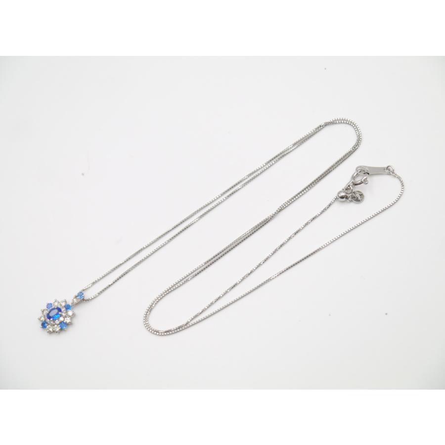 Pt850/Pt900 プラチナ サファイア＆ダイヤペンダント ネックレス レディース ジュエリー アクセサリー :1935-3:テンコーヤフー店 - 通販 - Yahoo!ショッピング