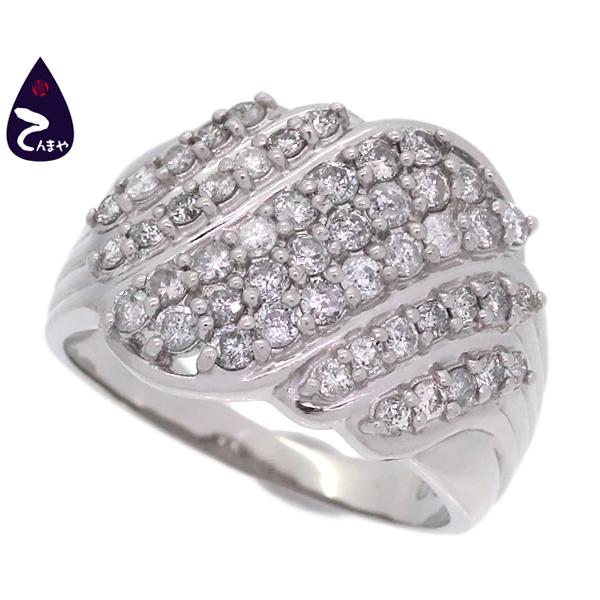 【質Shop天満屋】【豪華】Pt900 パヴェ ダイヤリング ダイヤモンド 合計1.0ct 約8.0g 12号 : 質Shop天満屋 - 通販 - Yahoo!ショッピング