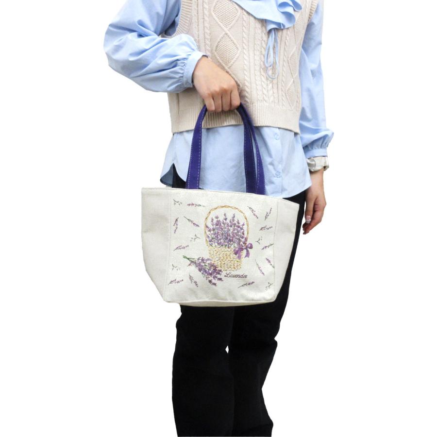 トートバッグ レディース キャンパスバッグ ラベンダー デザイン ゴブラン風 607-240 : テンマヤ - 通販 - Yahoo!ショッピング