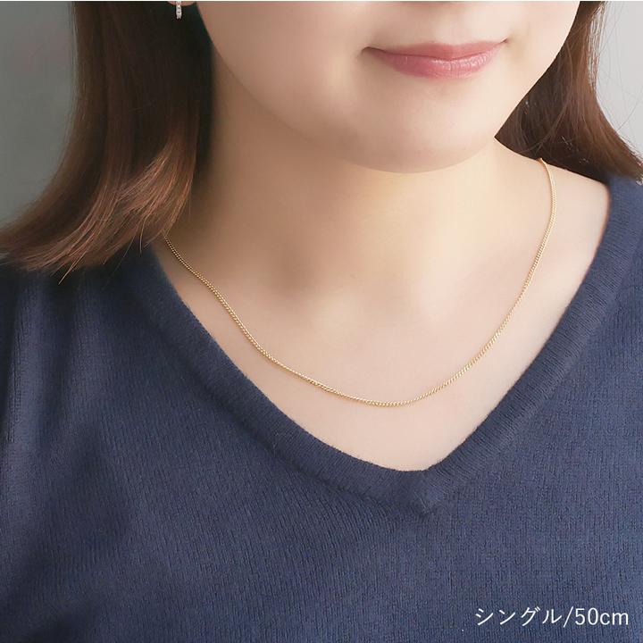 K18 18金 中空 喜平チェーン キヘイチェーン 日本製 40cm 45cm 50cm 55cm 60cm 選べる太さ 2mm 3mm シングル ダブル 国産 SNY-1039 :sny ...