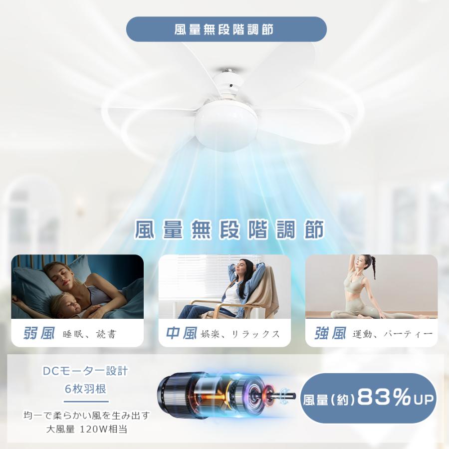 PSE認証 シーリングファン E26 LED シーリングファンライト 正逆回転 リモコン付き スマホ操作 天井 シーリングライト 8畳 10畳 おしゃれ 調光調色 工事不要 : TENTEN ...