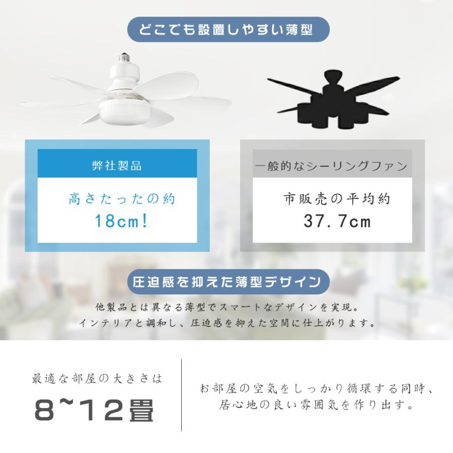 PSE認証 シーリングファン E26 LED シーリングファンライト 正逆回転 リモコン付き スマホ操作 天井 シーリングライト 8畳 10畳 おしゃれ 調光調色 工事不要 : TENTEN ...
