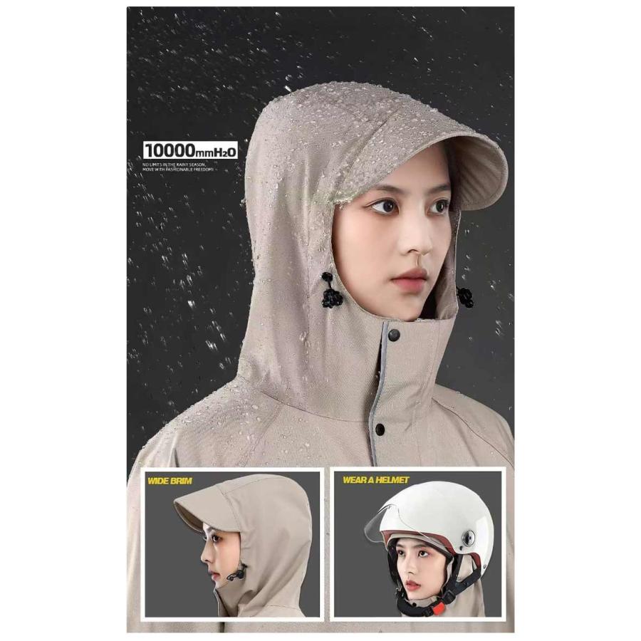 自転車 ロング メンズ 男女兼用 レインコート 防雨 防風 雨具 10000mm水圧に耐え雨具 レインポンチョ 防水 原付ポンチョ カッ : 点 点 屋 - 通販 - Yahoo!ショッピング