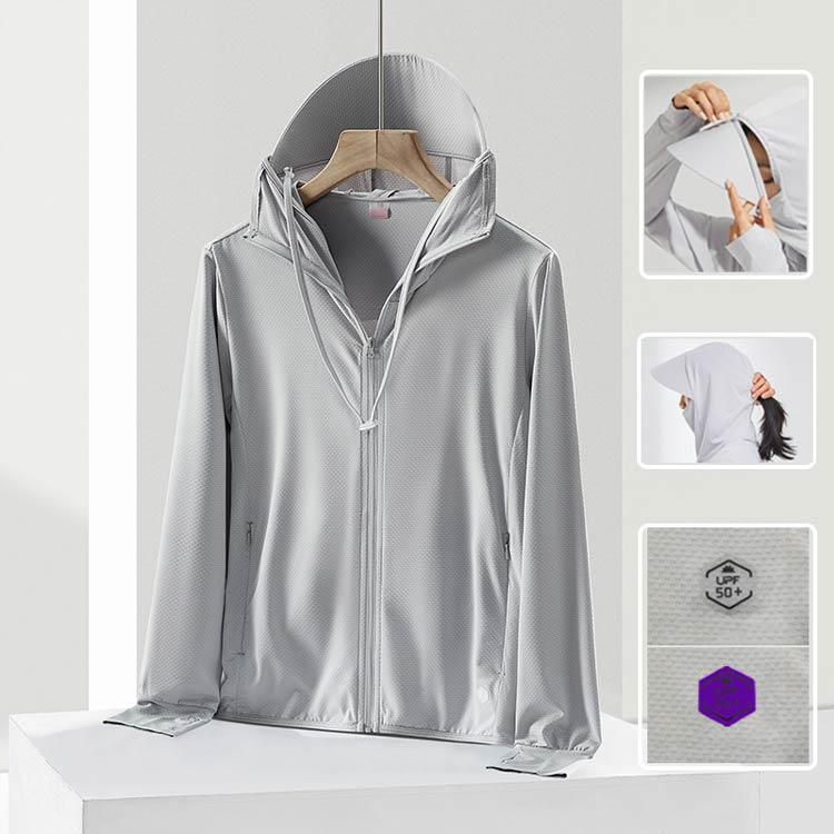 UPF50 シャリ感 顎紐 パーカー 3way UV 快適 ラッシュガード UVカット メンズ 長袖 接触冷感 つば 取り外し あご紐 アウター : 点 点 屋 - 通販 - Yahoo!ショッピング