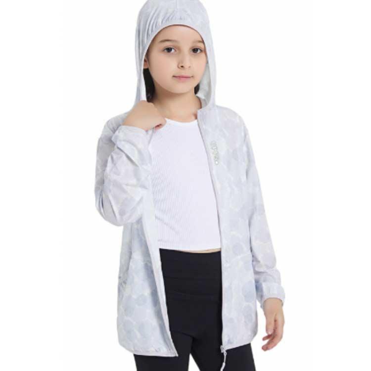 uvカット パーカー キッズ 女の子 男の子 接触冷感 100〜170 UVパーカー 羽織り 虫除け 子供 UPF50 ひんやり ジップアップ ラッ :xsp2224:点 点 屋 - 通販 ...