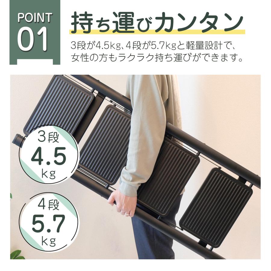 脚立 3段 踏み台 3段 折りたたみ ステップ 踏台 ONE STEP ※ブラック入荷待ち :ladder03-3:H2brothers - 通販 - Yahoo!ショッピング