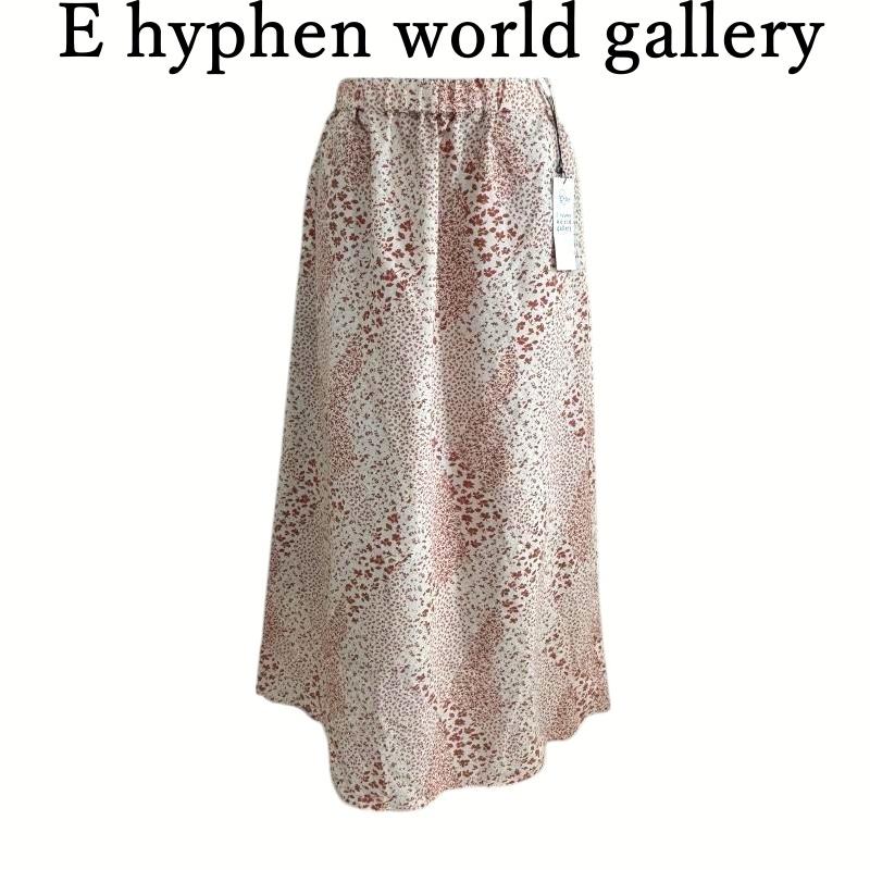 E hyphen world gallery ロングスカート 春 夏 接触冷感 花柄 ジョーゼットスカート ピンク : リサイクルショップてんとうむし - 通販 - Yahoo!ショッピング