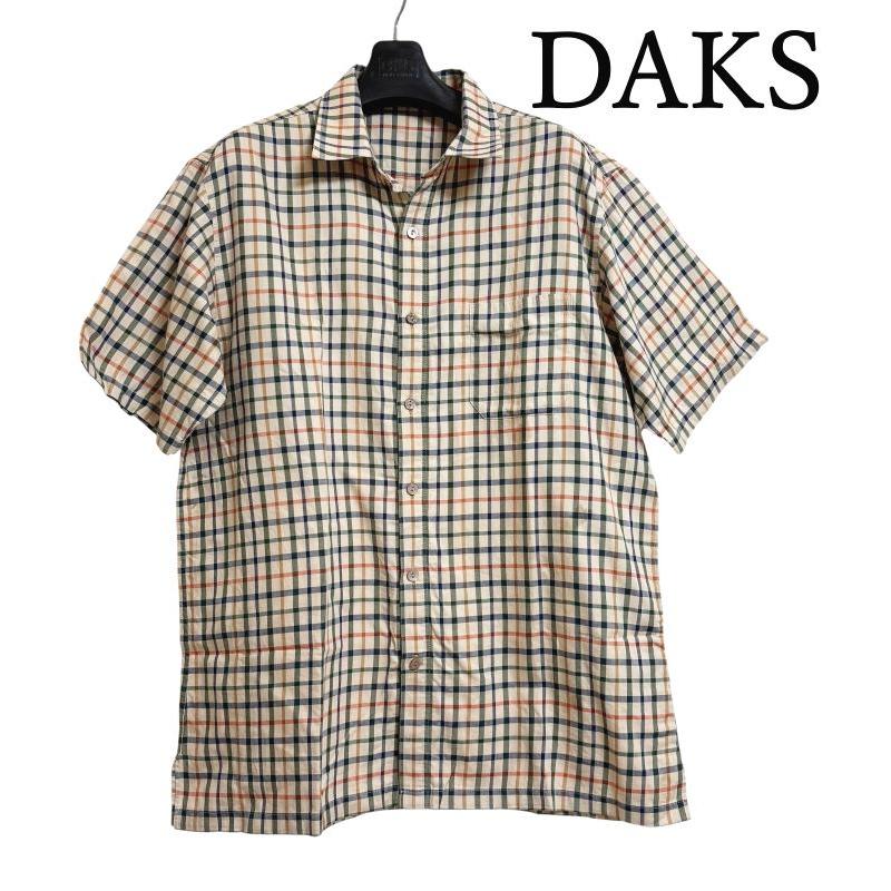 DAKS DAKS GOLF ダックス メンズ ゴルフシャツ 半袖 チェック ベージュ M : リサイクルショップてんとうむし - 通販 - Yahoo!ショッピング