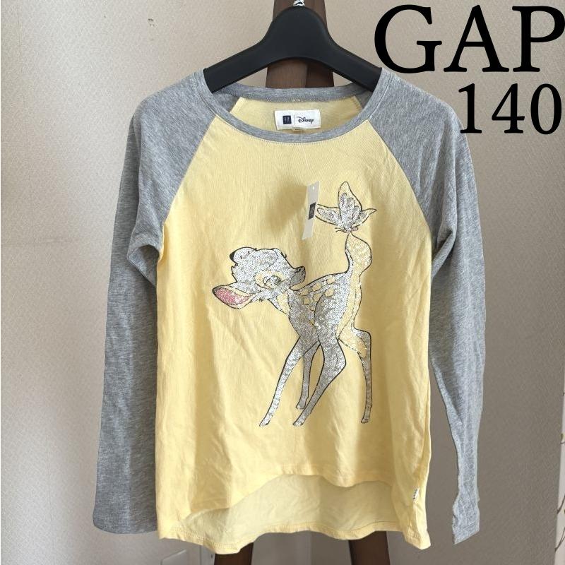 GAP GAP×ディズニー 女の子 子供服 バンビ ロンT 長袖Tシャツ ラグランTシャツ スパンコール 140 : リサイクルショップてんとうむし - 通販 - Yahoo!ショッピング