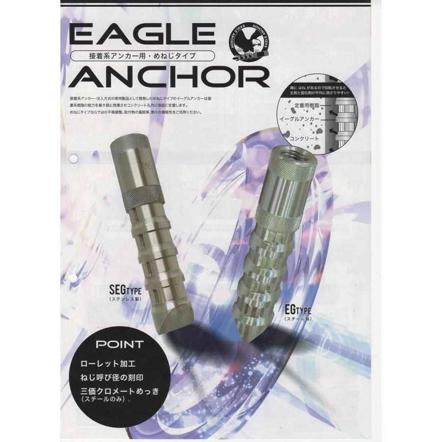 イーグルアンカー SEG-12S 1本 M12 Sサイズ(ショートサイズ) SEGタイプ ステンレス製 コンクリート用/注入方式 SUS ...