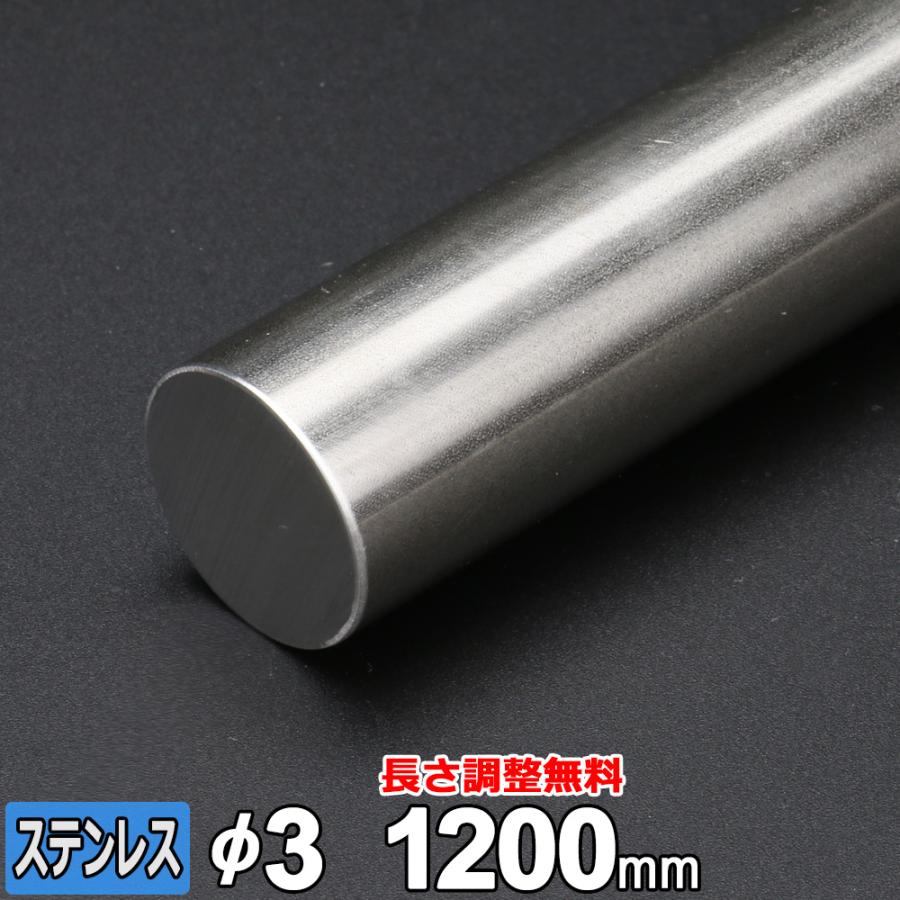 ステンレス丸棒 SUS304 引抜 Φ3mm 長さ1200mm 規格 丸鋼 オーダーカット 寸法切り 長さ調整 : 鉄板広場 - 通販 - Yahoo!ショッピング