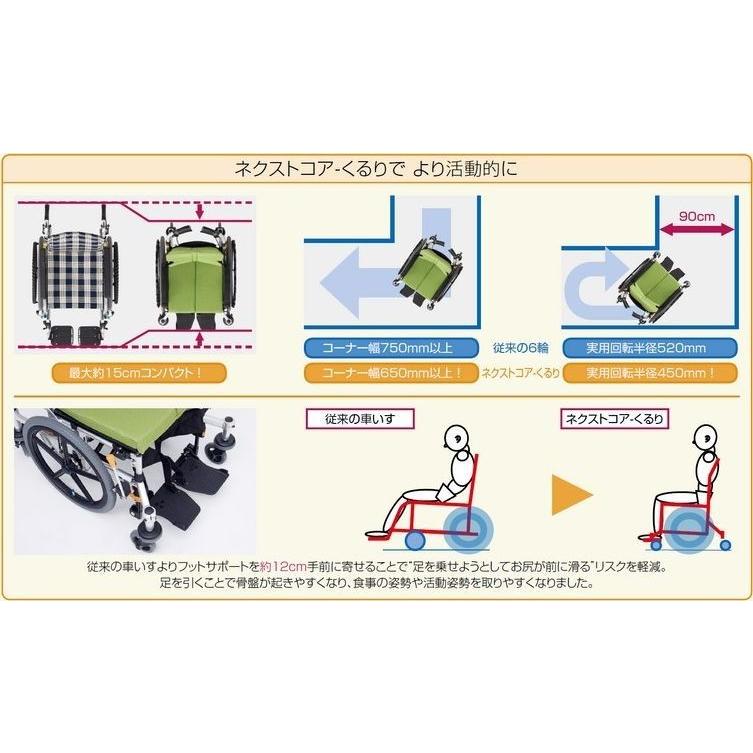 松永製作所 ノーパンクタイヤ NEXT-71B-HB ネクストコア-くるり コンパクト 自走式 車いす 中床タイプ 法人様送料無料 : a0061053b : てらすけ - 通販 ...