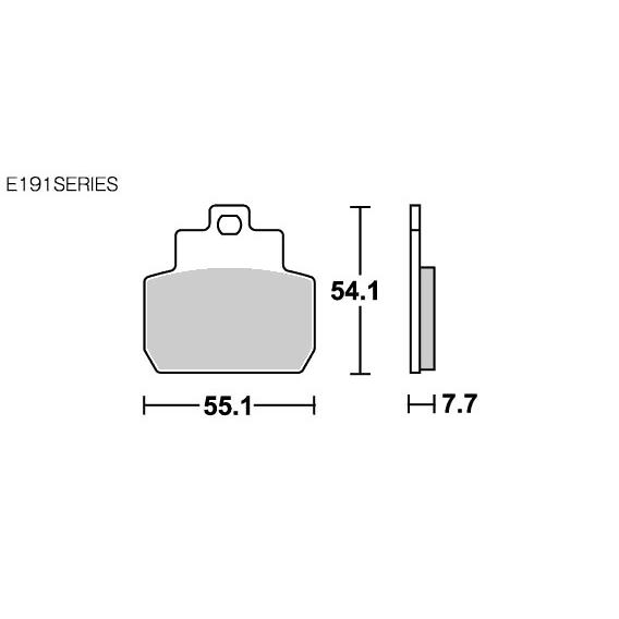 キタコ KITACO SBSブレーキパッド E191 777-0191000 :777-0191000:TERRA NET Yahoo!店 - 通販 - Yahoo!ショッピング