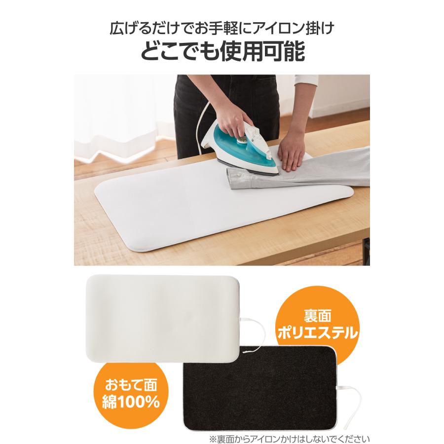 ELECOM アイロンマット アイロン台 くるくる コンパクト 耐熱温度180℃ 軽量 持ち運び可能 ホワイト LA-IRMAMWH エレコム 公式店 : テスコム公式Yahoo!店 - 通販 ...