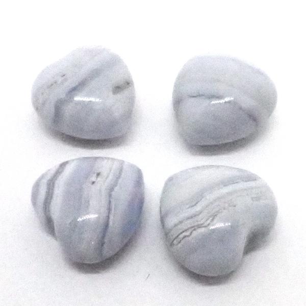 ブルーレースアゲート 【ハート・磨き石 数量限定】 約20x20x12mm 《1個》 天然石 : テソロ ヤフーショップ - 通販 ...