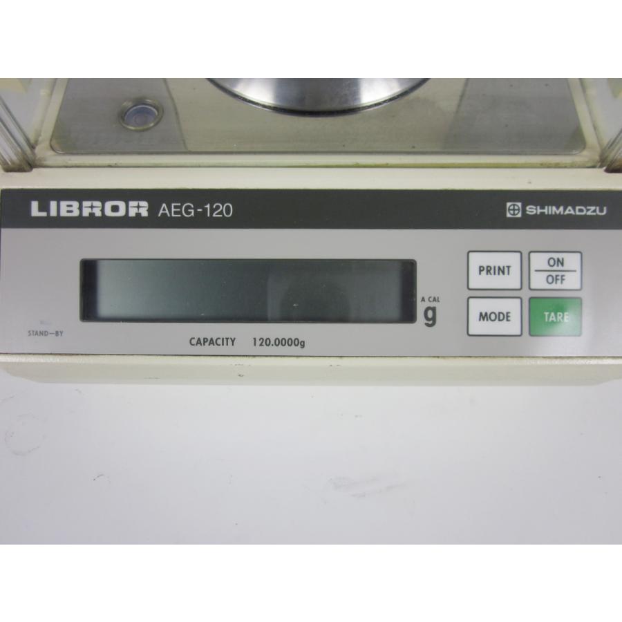 【中古】上皿電子分析天びん(120g/0.1mg) AEG-120 LIBROR 島津製作所 3z0648 ★送料無料★[天秤／はかり／計量器／クレーンスケール] :3z0648:計測器中古 ...