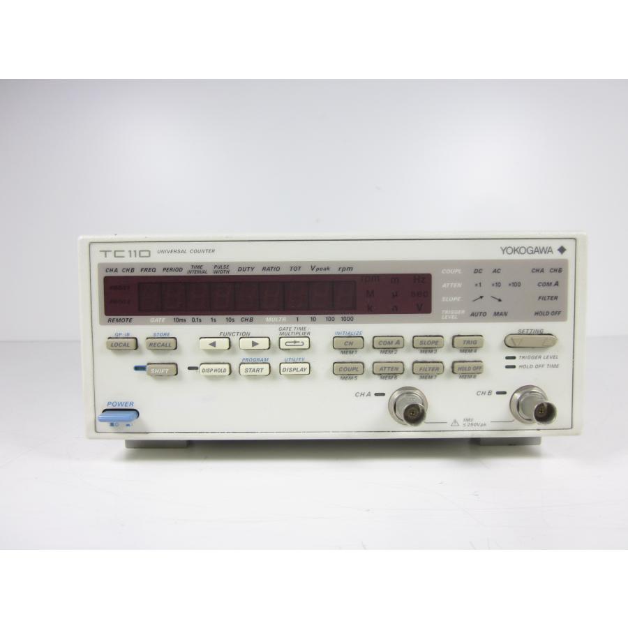 【中古】ユニバーサルカウンタ TC110 704111-1-M 横河計測 YOKOGAWA 【周波数範囲】1mHz〜120MHz 3z3848 ...