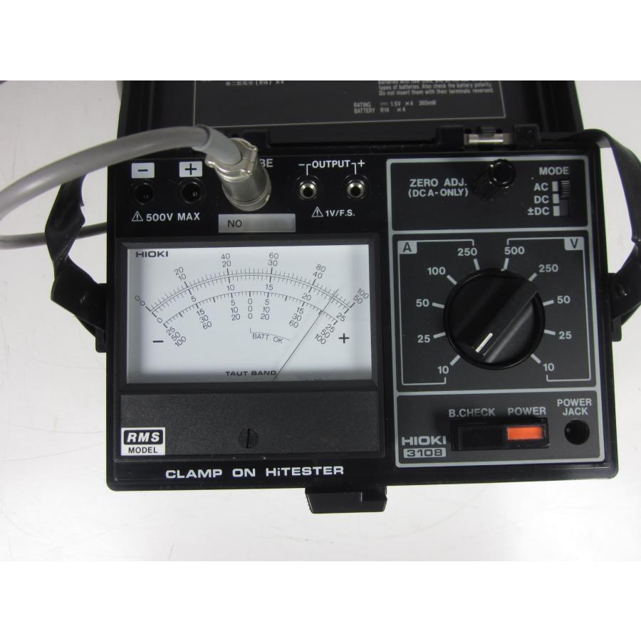 【中古】AC／DCクランプ電流計 3108-01 日置電機 HIOKI 【電流測定レンジ】10/25/50/100/250A(5レンジ ...