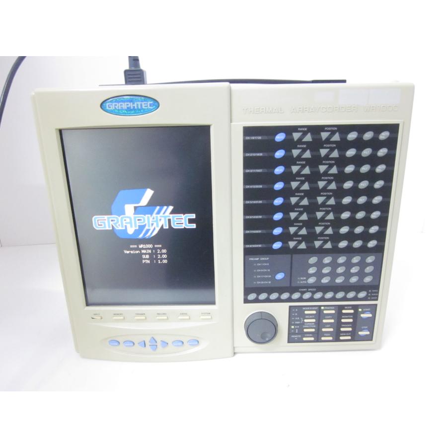 【中古】サーマルアレイコーダ WR1000-16T グラフテック GRAPHTEC 16ch 【記録紙幅】210mm 記録計 x03635 ...