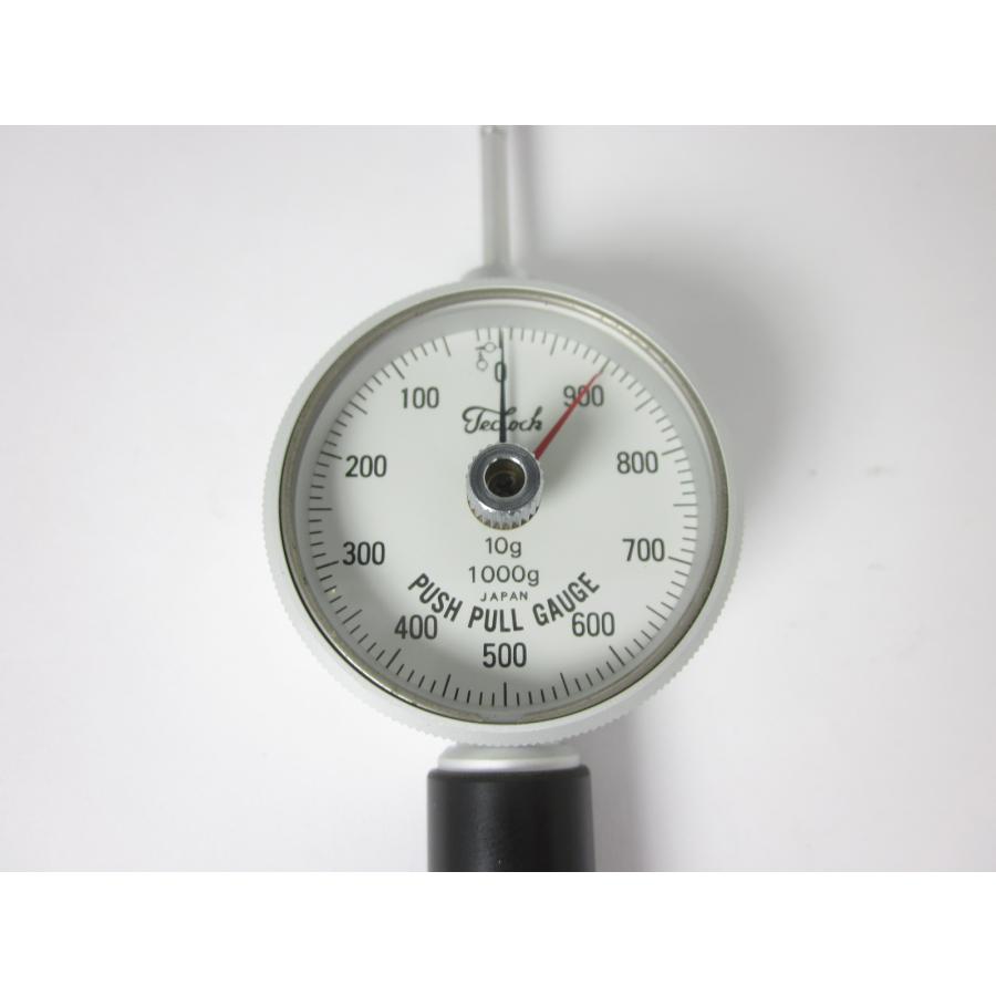 【中古】プッシュプルテンションゲージ PP-705-1000 テクロック 【測定範囲】50〜1000gf 【目量】10gf x04365 ...