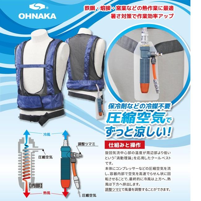 大中産業 涼走エアー Type 2 CBA-3 冷風 供給 ベスト コンプレッサー 熱中症対策 : cba3 : 資材プラス - 通販 - Yahoo!ショッピング
