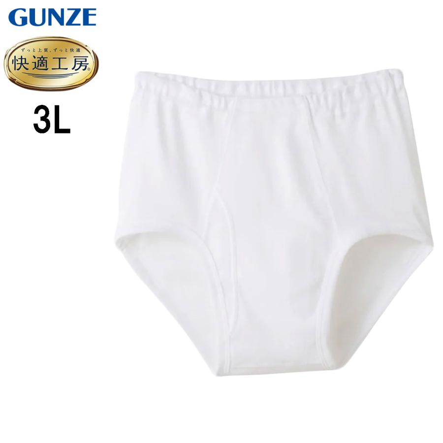快適工房 グンゼ 3L 天引きブリーフ 前開き メンズ 肌着 大きいサイズ 下着 男性 高齢者 綿100% 日本製 GUNZE KQ5031 : ふくや-HappyClothesStore ...