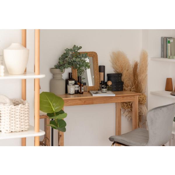 東谷 デスク W90×D37×H73 ドレッサー テーブル スツール 机 天然木 シンプル ナチュラル おしゃれ（HOW-003NA）新品 : トレファクストア - 通販 - Yahoo!ショッピング