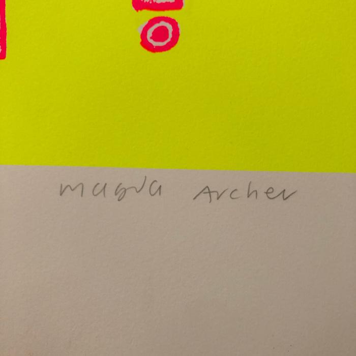 マグダ・アーチャー／MAGDA ARCHER “TEXT ME YEAH ? - YELLOW” サイン入り オリジナル・リミテッド ...