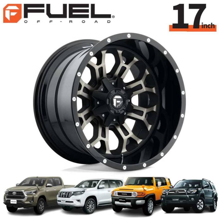 FUEL OFF-ROAD [FUEL OFFROAD] 17インチアルミホイール 1本 D561 CRUSH 17×9J -12 ...