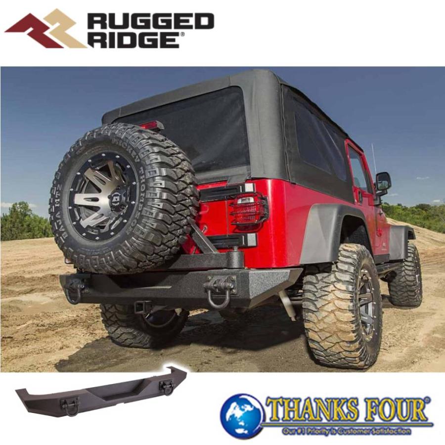 [Rugged Ridge] XHD リアバンパー Dリング付き JEEP JKラングラー / 11546.20 個人宅配送不可 ...