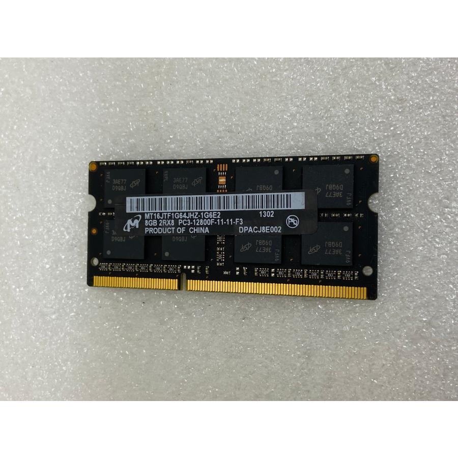 Micron MICRON PC3-12800S 8GB DDR3-1600 DDR3 ノートパソコン用メモリ LAPTOP-RAM 204 ...