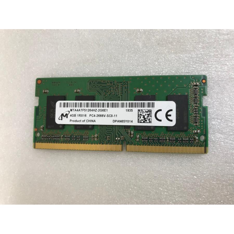 MICRON 1RX16 PC4-2666V-SC0-11 4GB DDR4 2666V 4GB ノート用メモリ PC4-21300 4GB 260ピン DDR4 LAPTOP RAM 中古 ...