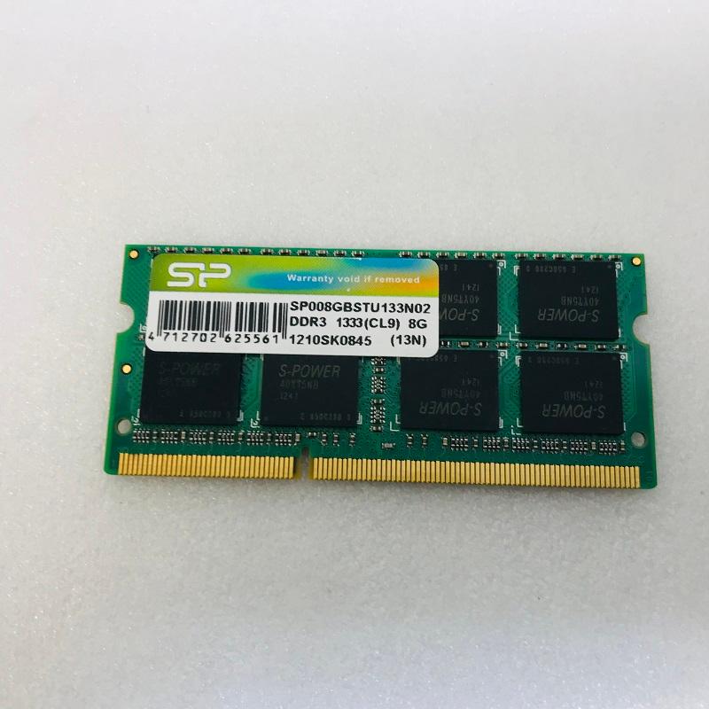 SP PC3-10600S 8GB DDR3ノートPC用メモリ DDR3-1333 204ピン DDR3 LAPTOP RAM 中古 動作確認 ...